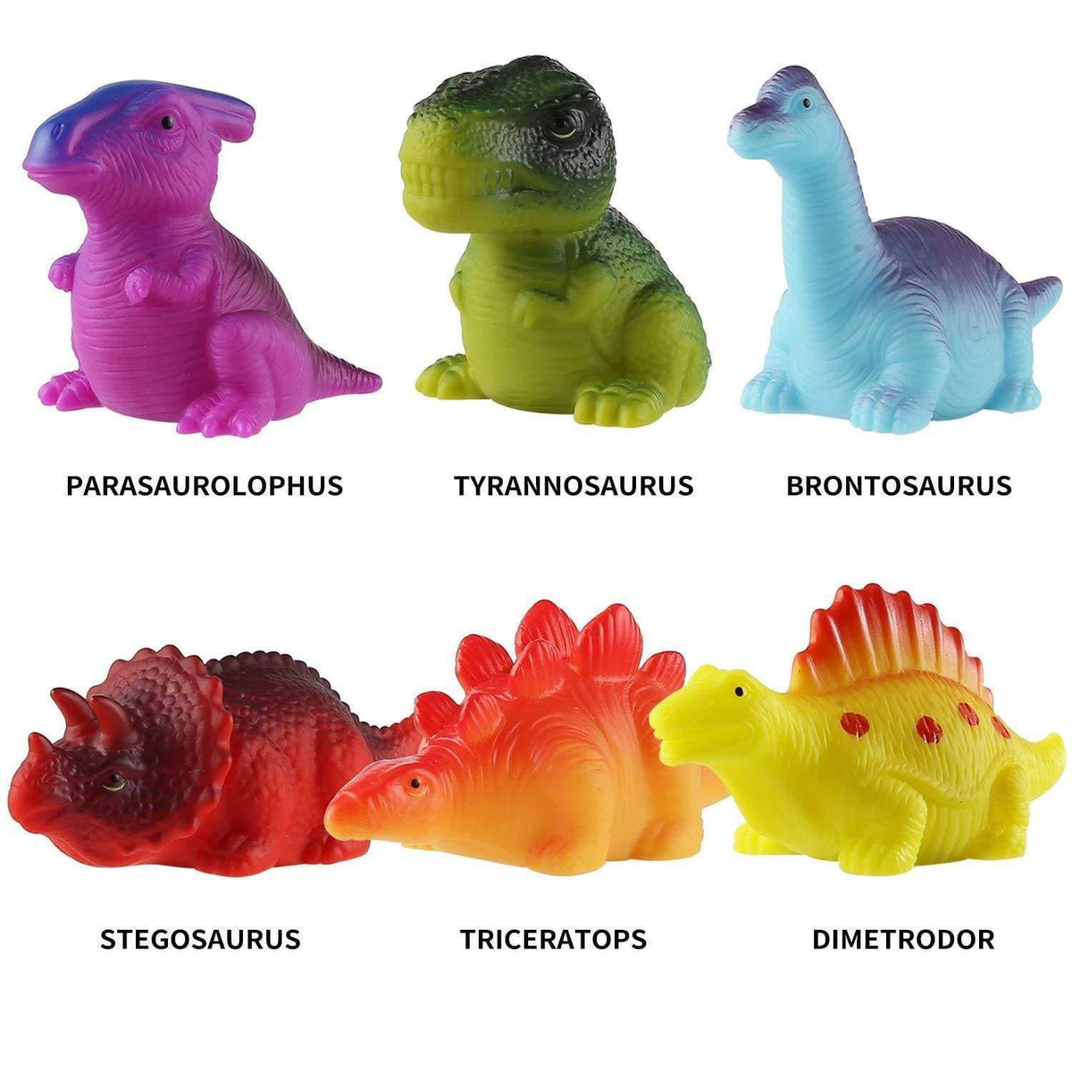 6 Packs Light-Up Floating Dinosaurs Set Water Bathtub Shower Pool Bath – UNITRADE LLC